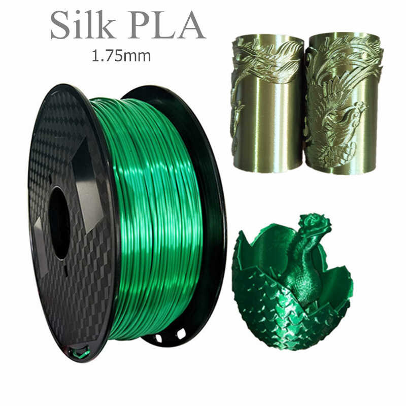 1.75MM 9 250g Shiny Printer Filament 0.25kg Silk Texture PLA 3D DIY ...