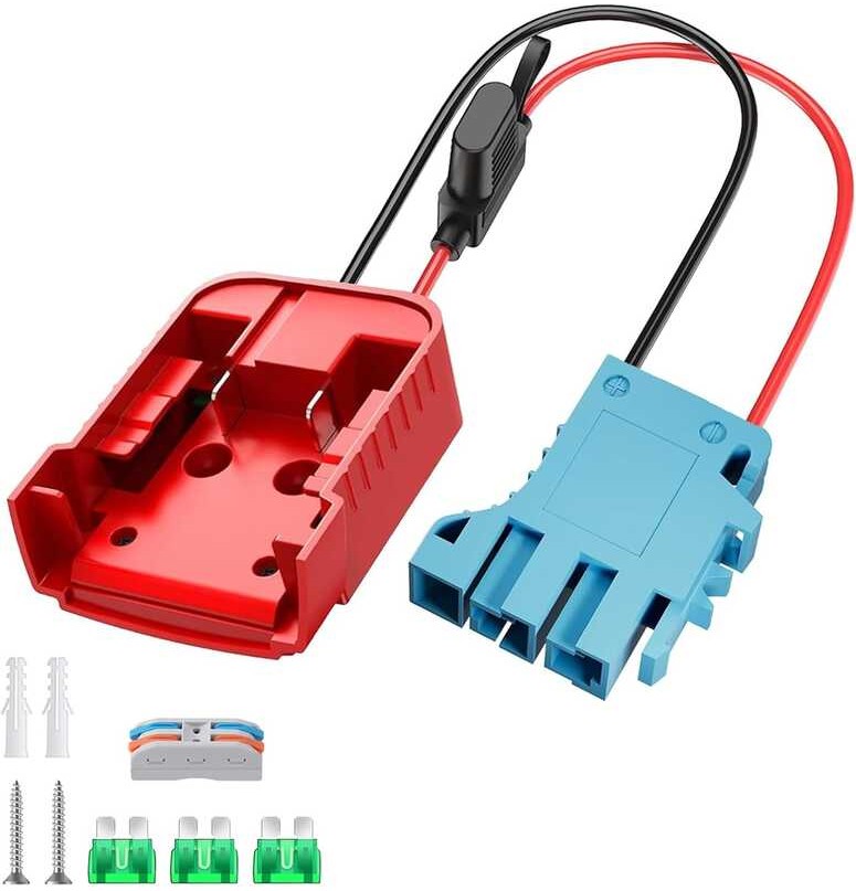 M18 battery Milwaukee adapter with wire harness connector, compatible ...