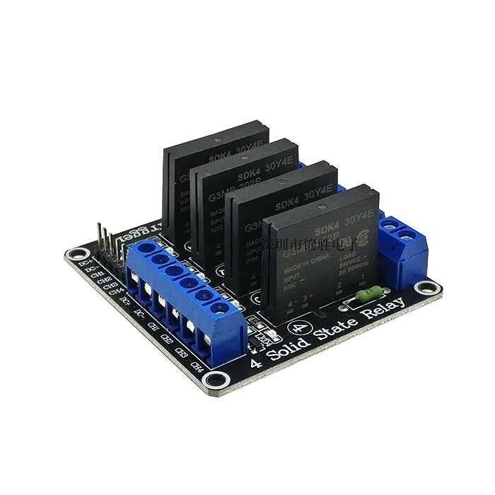 4-channel 5V low-level solid-state relay module with fuse solid-state ...