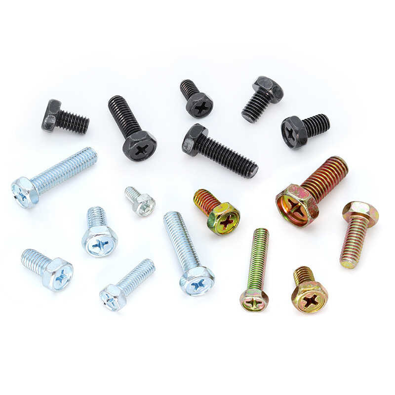 HM Cross Groove Concave Head Galvanized M3/M4/M5/M6 External Hexagonal ...