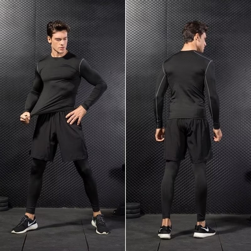 Men's Quick-Dry Training Sportswear Set – Ice Silk Dri-Fit Running ...