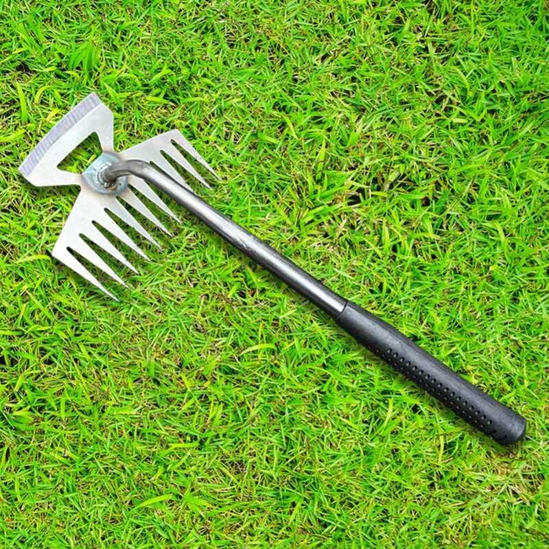 n 2 1 Loose Soil Weeder Ergonomic Handle Manual Hand Weeding Removal Puller V Fork Weeding ...