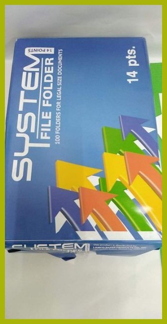 File Folder White Long and Short 14 points 1 ream 100 pcs | Shopee ...