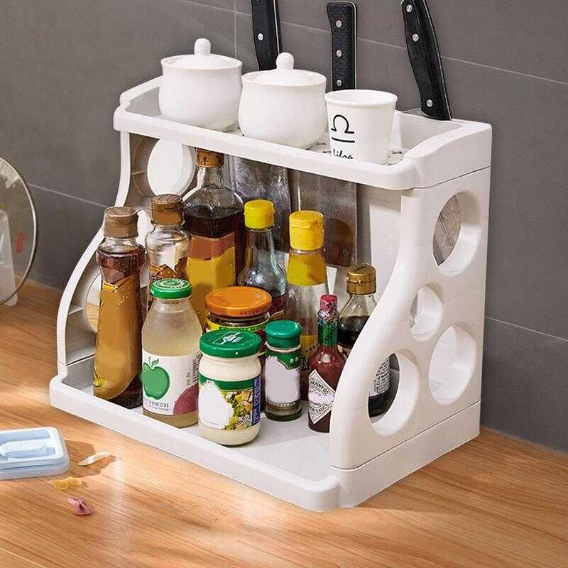 SUNNYHILLS 2Layer Multifunction Kitchen Shelf Organiser Racks | Shopee Philippines