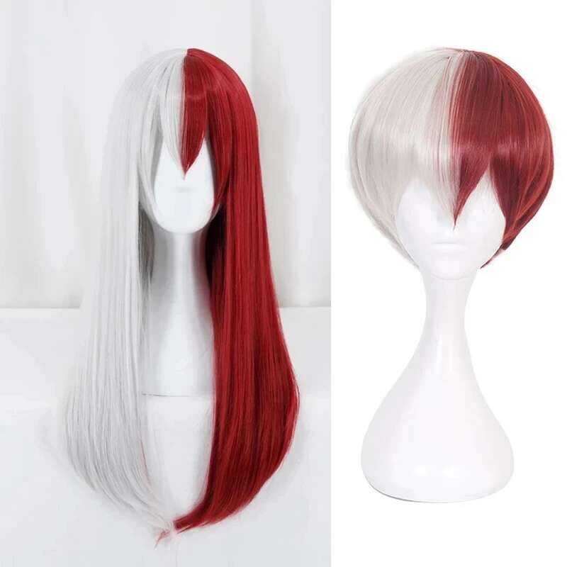 My Hero Academia Boku No Hiro Akademia Todoroki Shouto Wigs White And ...