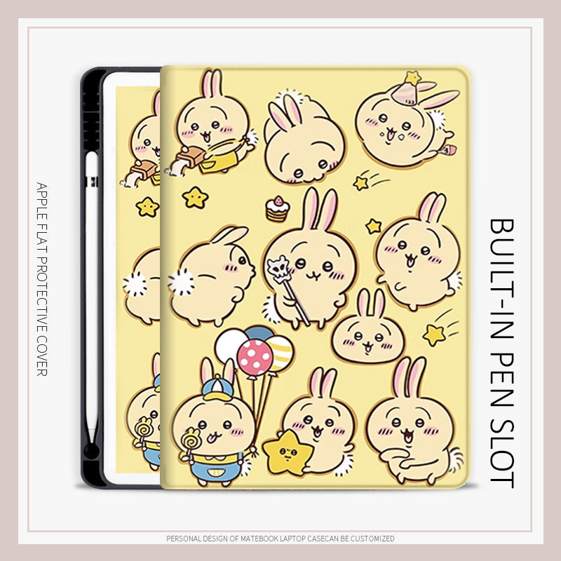 Chiikawa usagi Cartoon iPad Case for iPad Air 6 Air 7 Gen 11 air4/5/6/7 ...