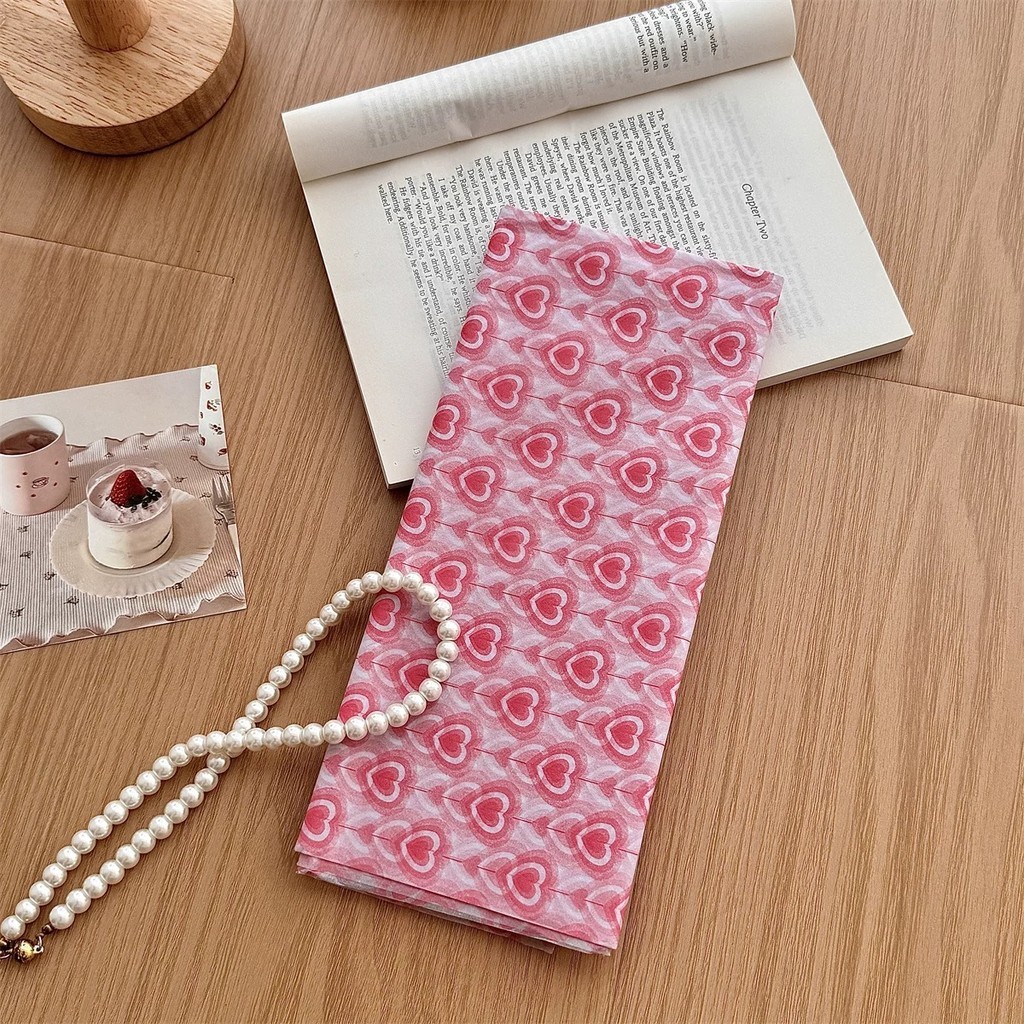 50*66cm Heart Tissue Paper Flower 10 Sheets Valentine's Day DIY Gift ...