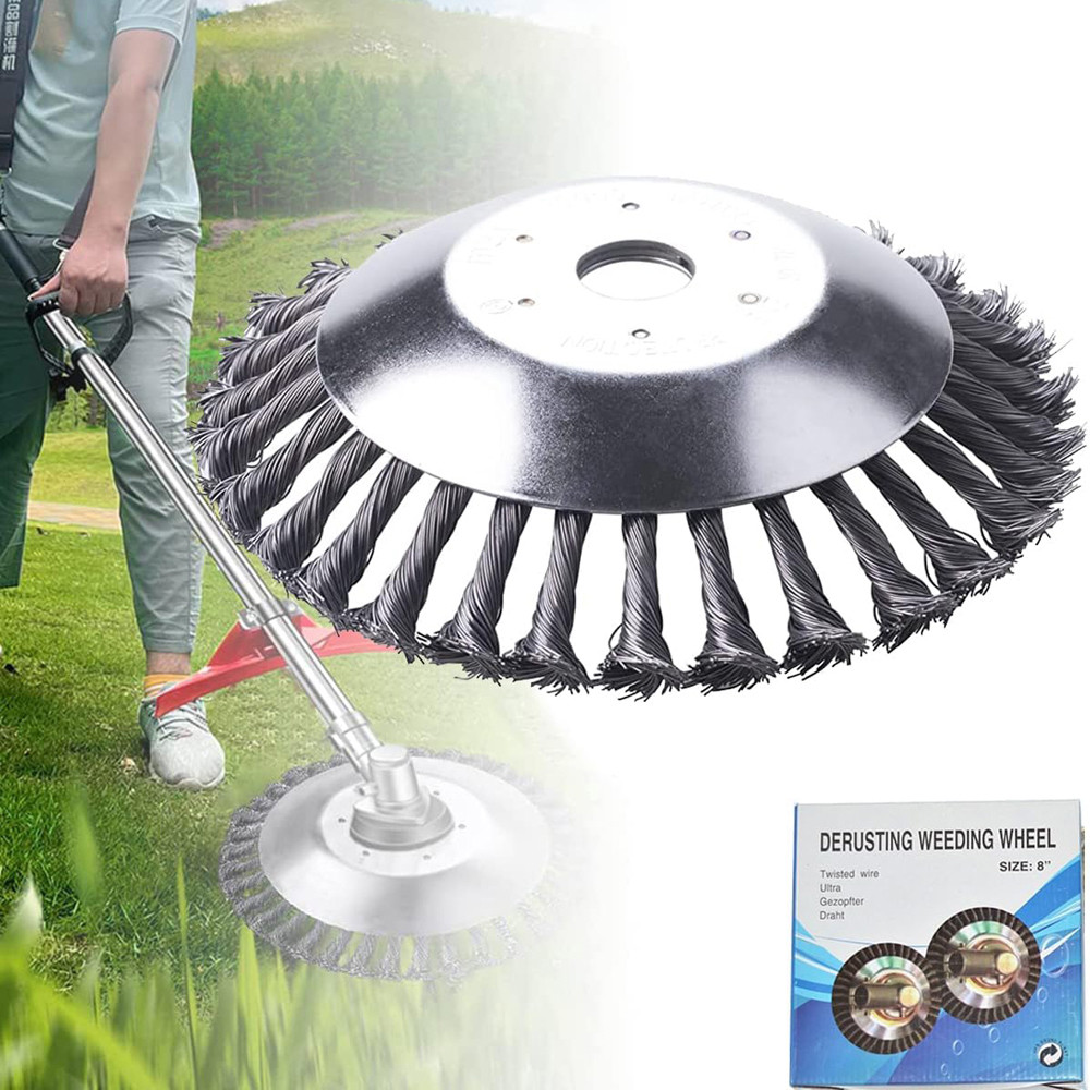 6/8 3 A7 Inch Upgrade Weed Cutter Lawn Mower Universal Grass Head Wheel ...