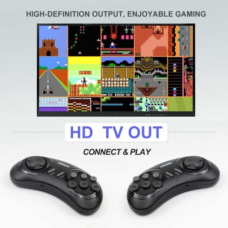 Sg800 4K Retro Console For Sega Genesis Built-In 4600 Classic Games ...