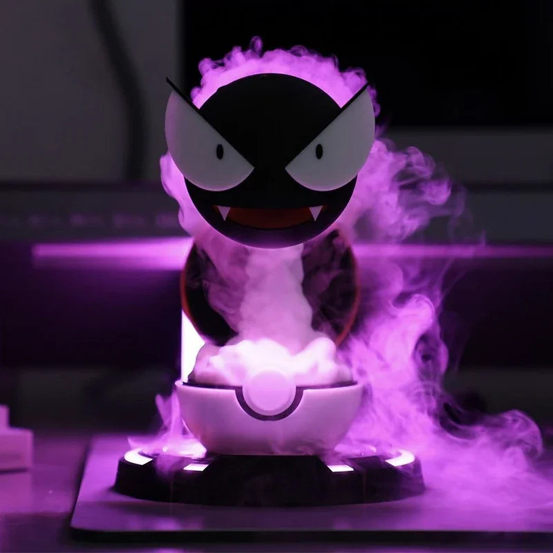 Smoking Night Light For Gengar Cute Anime Gaming Room Bedroom LED Lamp ...