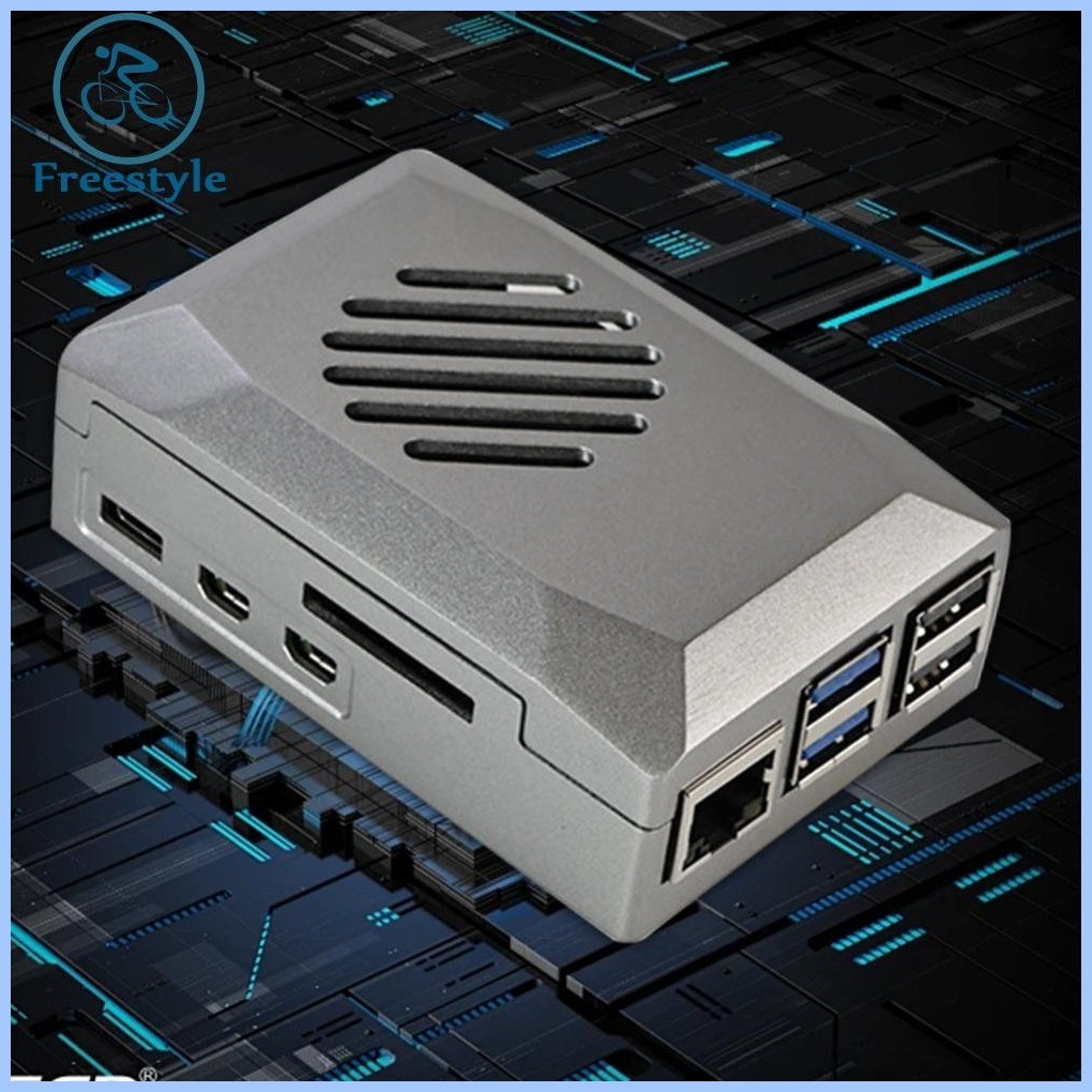 Silver Shadow Case with PWM Cooling Fan ABS Protective Shell for Raspberry Pi 5 [freestyle01.my ...