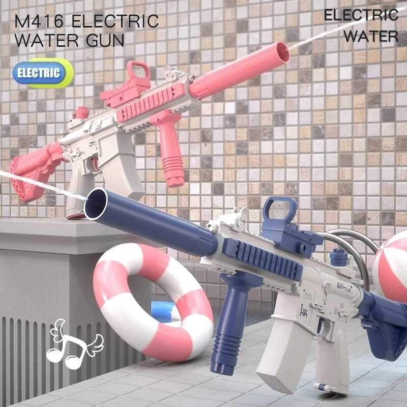M416 Water Gun Electric Pistol Shooting Full Automatic Summer Shoot ...