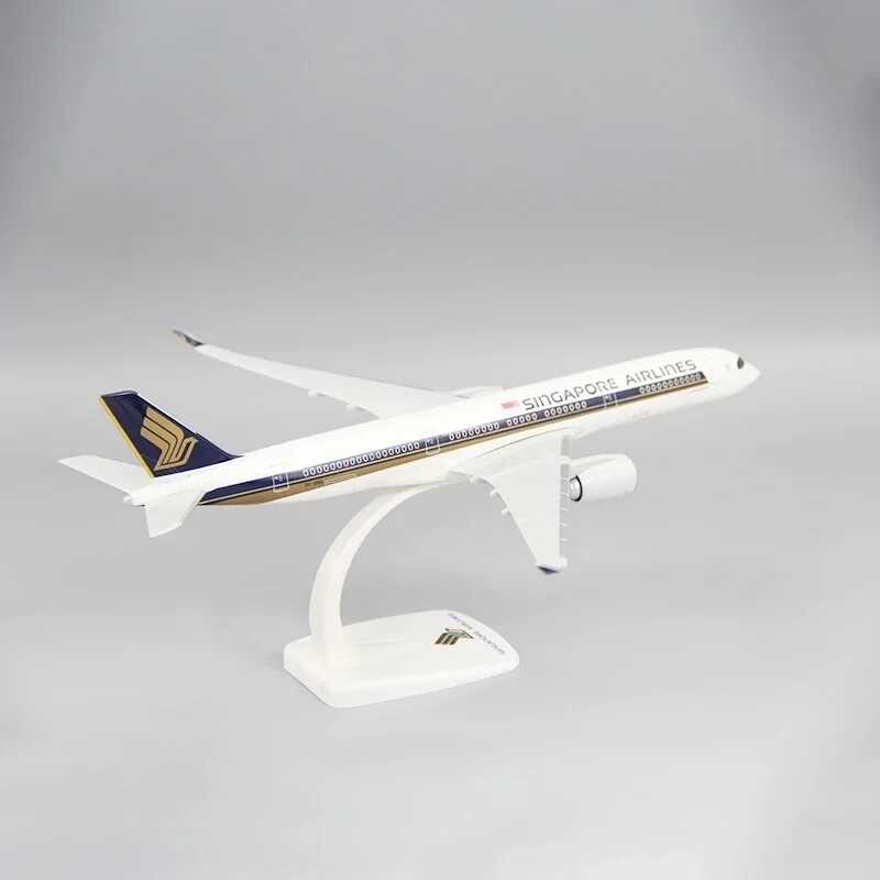 Scale 1/200 A350 A350-900 Singapore Aircraft Plastic ABS Assembly Plane ...