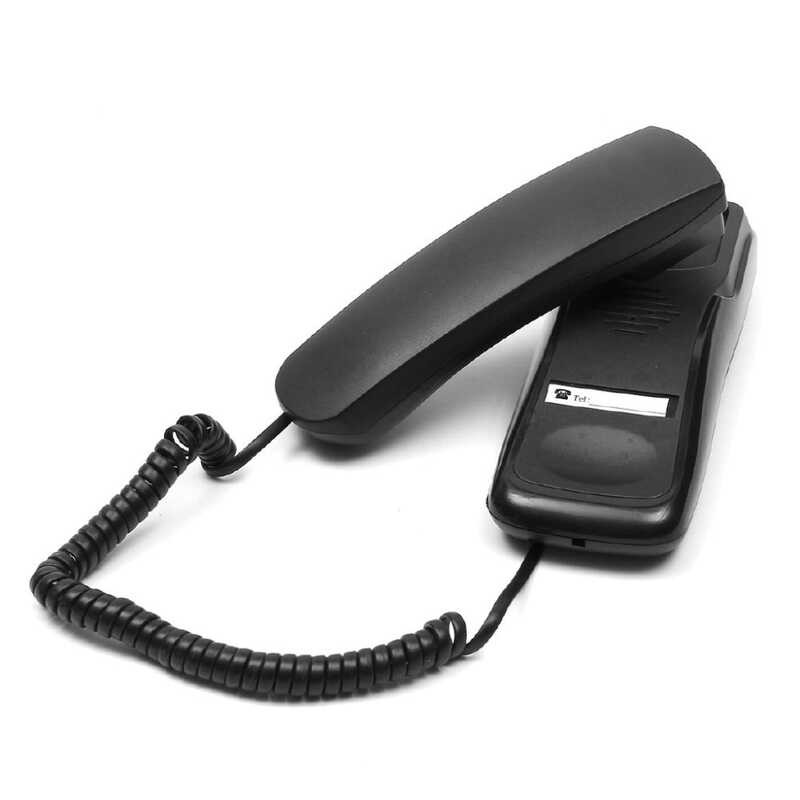 LY Phone Corded Analog Desk Wall Mount Flash Redial Wall-Mounted Wired ...
