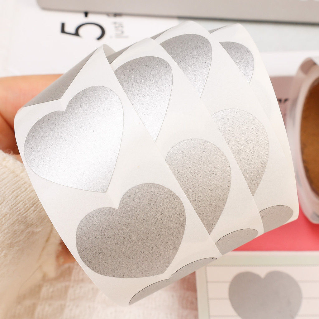 Round Scratch-off Film Coating Stickers - Self-Adhesive Labels Scratch ...