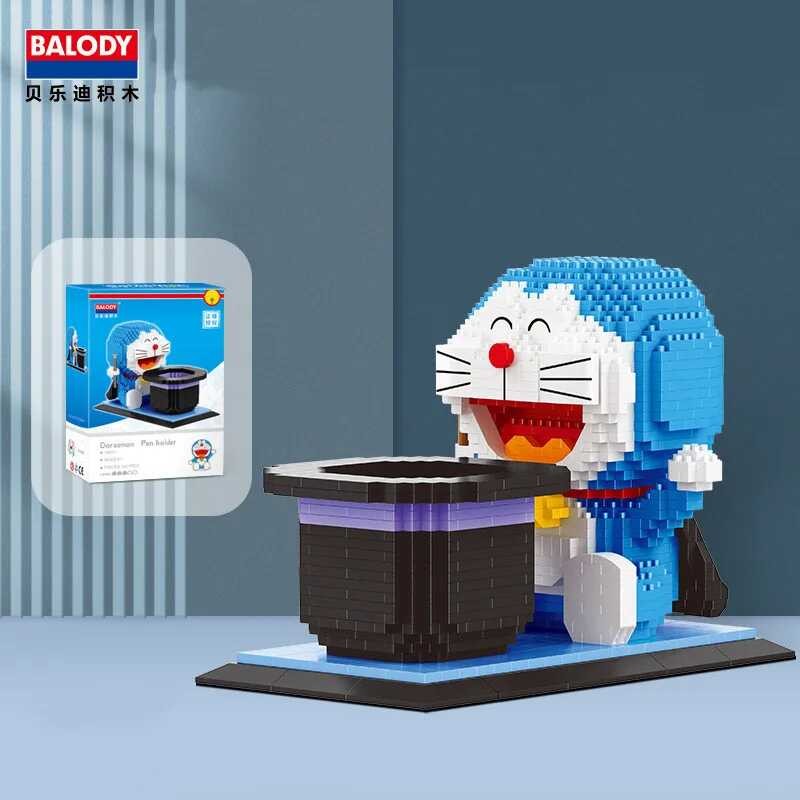 Crayon BALODY Shin-Chan Building Blocks Doraemon Model Garfield Pen ...