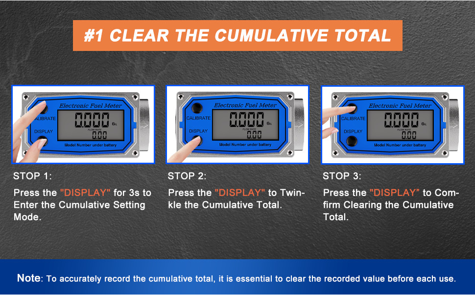 Flow Meter 1 inch Digital Turbine Fuel Meter Waterproof Inline NPT ...