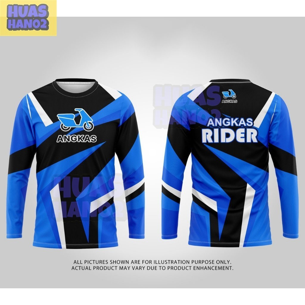 ANGKAS LONGSLEEVE FULLSUBLIMATION FOR MOTORCYCLE RIDER UNIFORM | Shopee ...