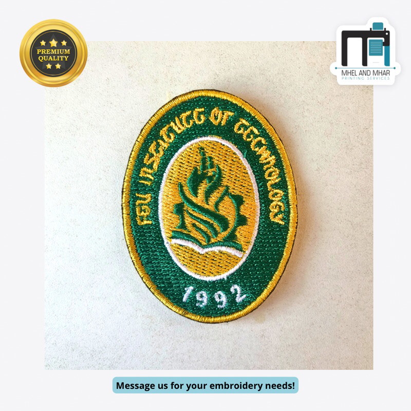 FEU Embroidered Patches (All Campuses) | Shopee Philippines