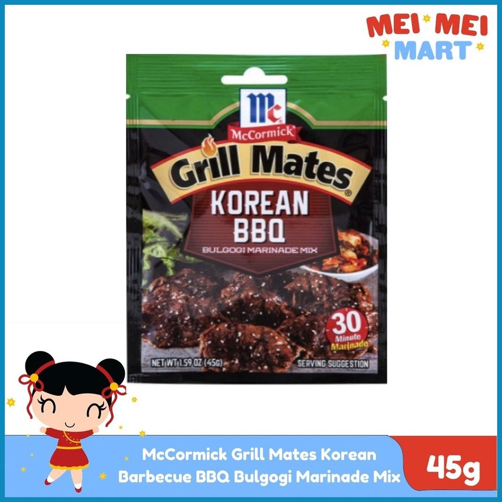 McCormick Grill Mates Korean Barbecue BBQ Bulgogi Marinade Mix 45g ...