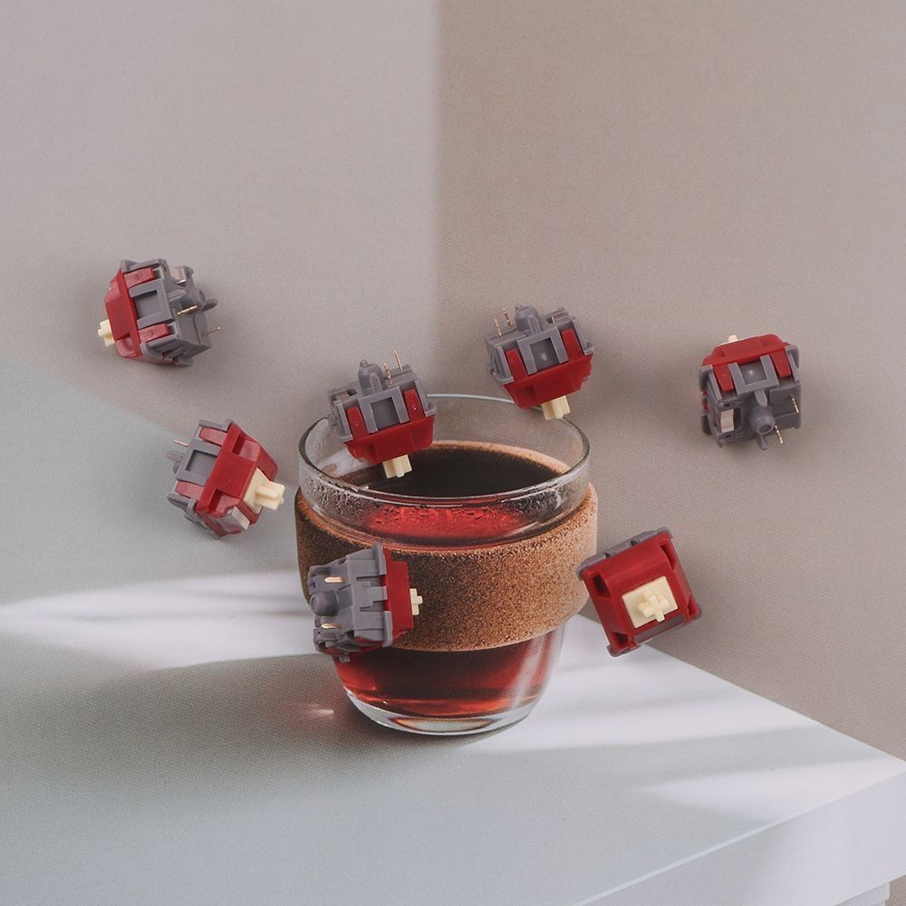 Rose Latte Switch Linear Touch Bottom 47g Linear 5 Pin Hot Swappable ...