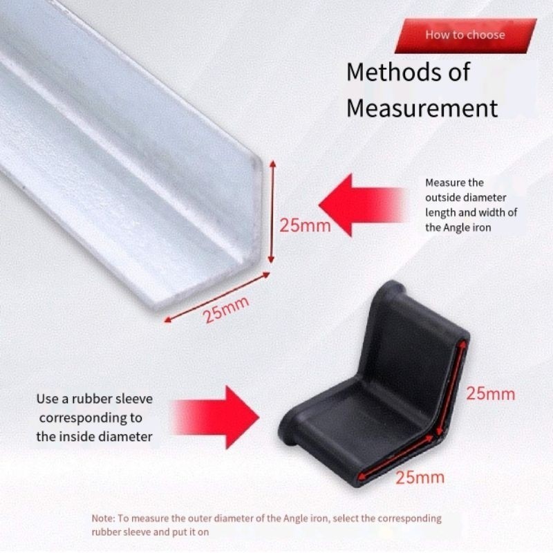 Rubber Footing Angle Bar Rubber Footing L-Shaped Rubber Footing ...