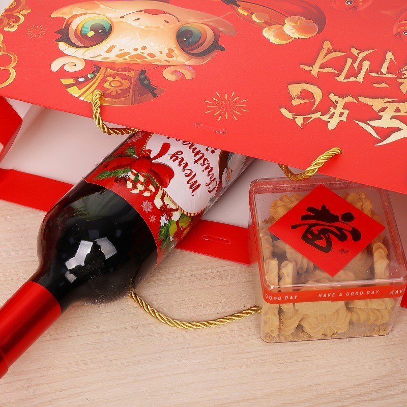 2025 Chinese New Year of Snake Creative Gift Packaging Bag with Red ...