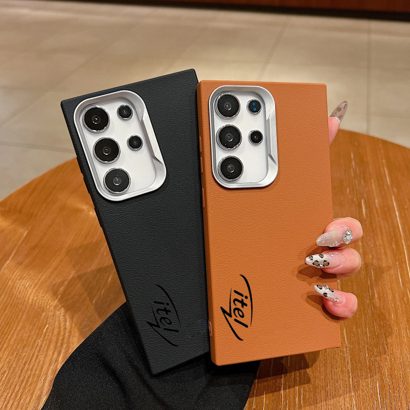 Leather Pattern Soft TPU Phone Casing For itel S25 Ultra S23 P55 Plus ...