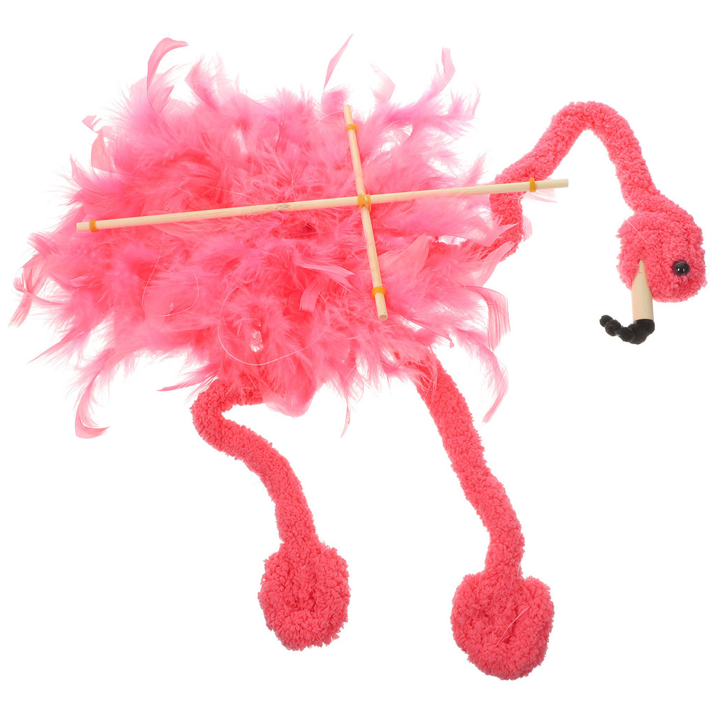 Plush String Flamingo Animal Marionette Puppet Baby Toys Filg Unique ...