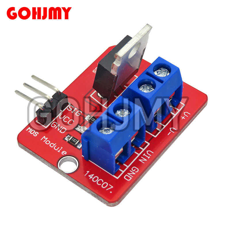 0-24V 5pcs/lot Top Mosfet Button IRF520 MOS Driver Module For MCU ARM Raspberry pi | Shopee ...