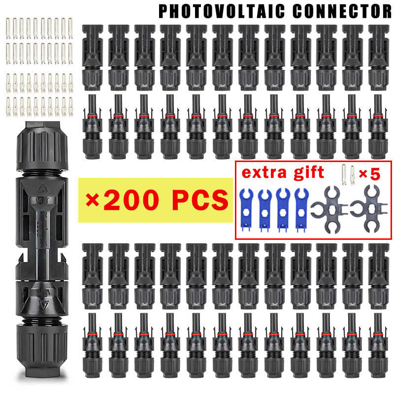Pcs 400/200/100/20 Photovoltaic Connector Plug 1000V 30A Connectors Kit ...