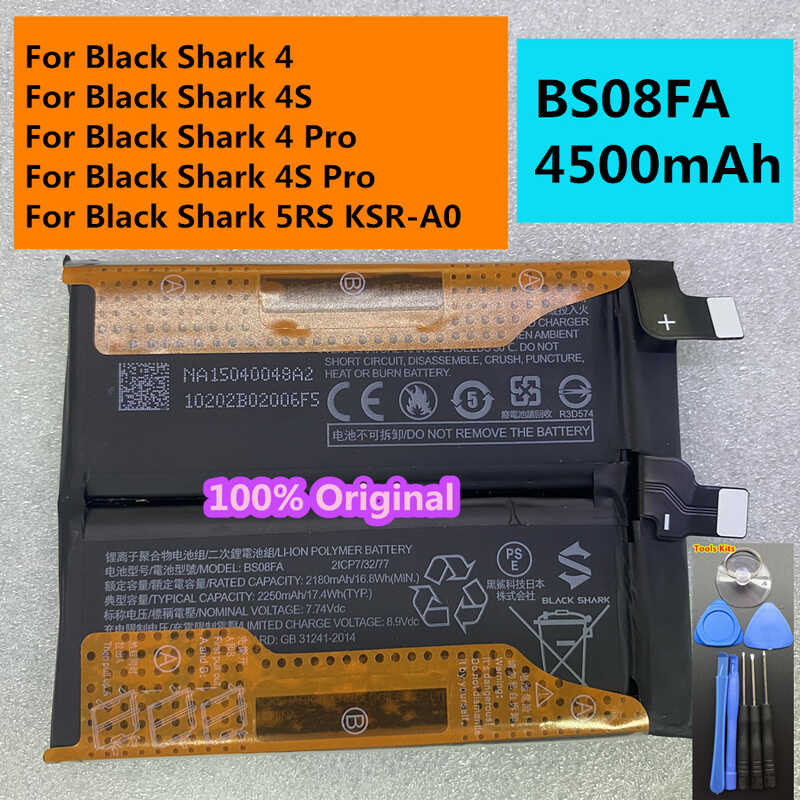 4500Mah Original Bs08fa Phone Battery For Xiaomi Black Shark 4 4Pro ...
