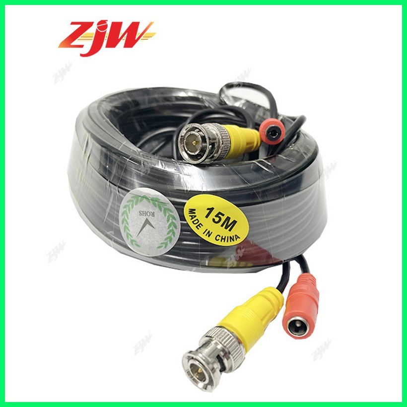 ZJW 5M 10M 20M 30M 40M BNC RG59 Video Power Siamese Cable Security CCTV ...