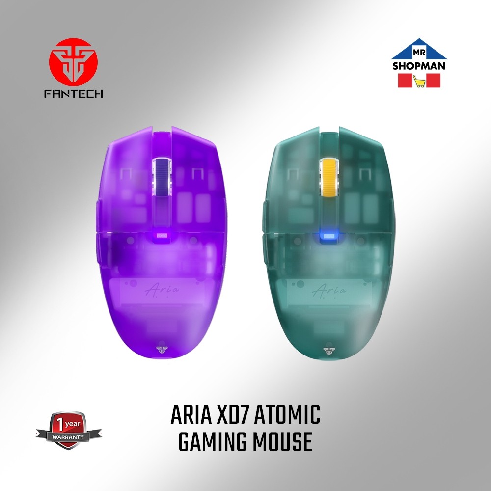 Fantech Aria XD7 Atomic Version Blue / Purple Wireless Tri-mode ...