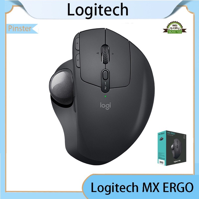 Logitech MX ERGO wireless dual-mode mouse trackball office CAD ...