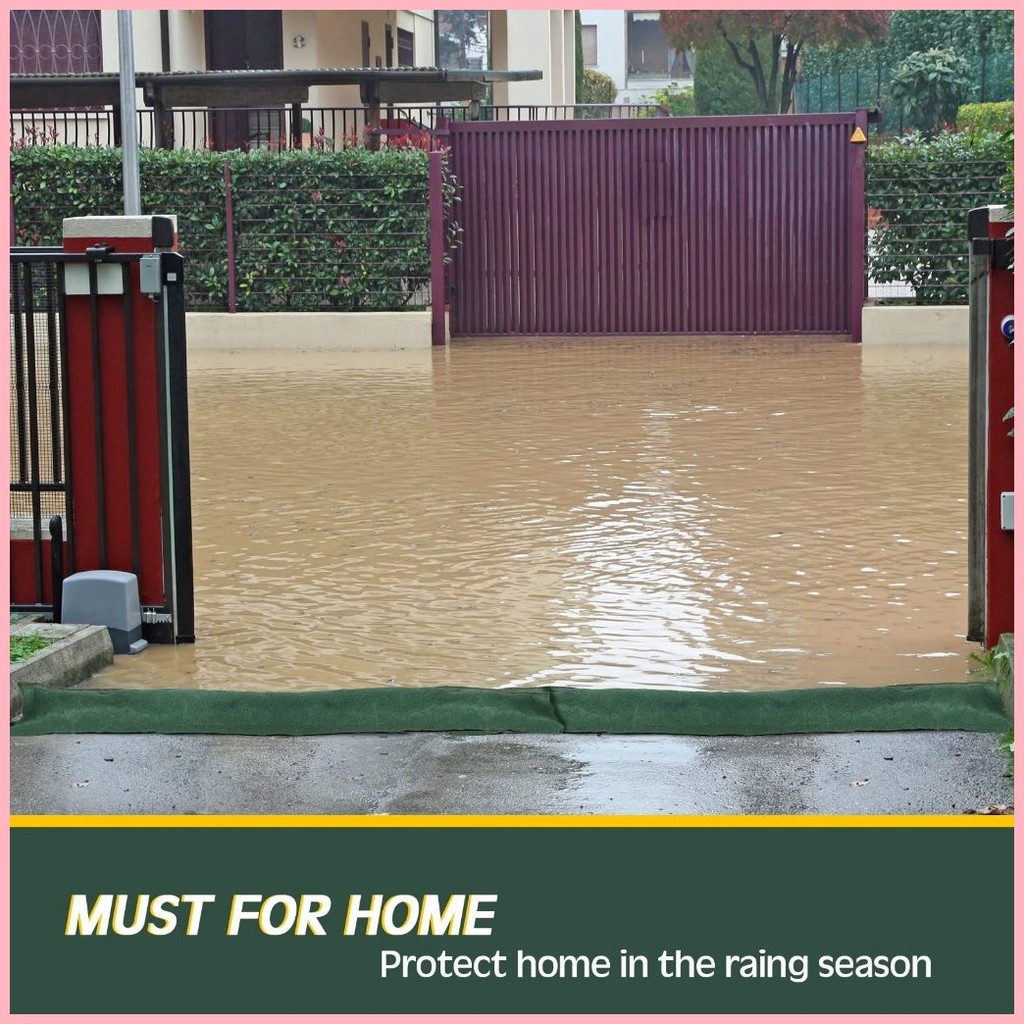 ♂ ♕ ♝ 3.3/5FT x 9.9Inch Water Activated Flood Barriers Reusable ...