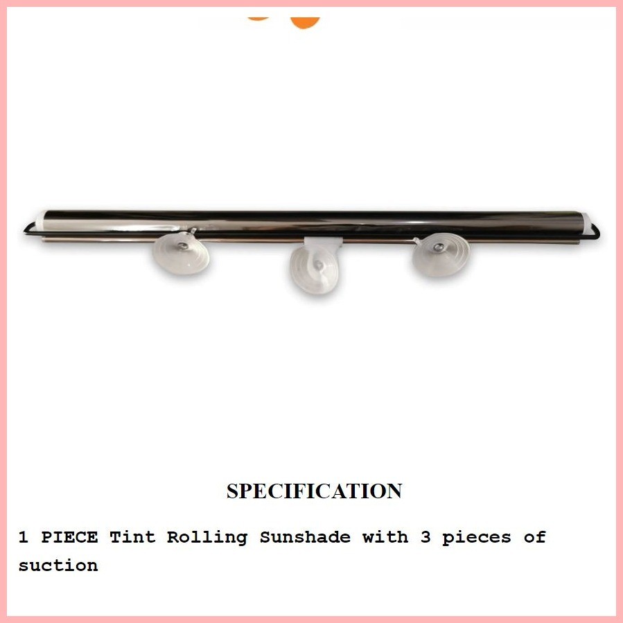 SUNSHIELD Universal Car Tint Rolling Shade windshield Cover for SEDAN ...