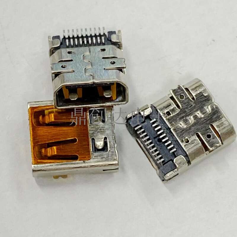 MICRO HDMI female socket mini HDMI 19P four pin full plug connector ...