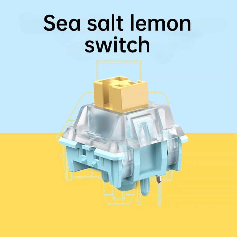 Mute Switch Sea salt Pro Lemon Switch Customized Mechanical Keyboard ...