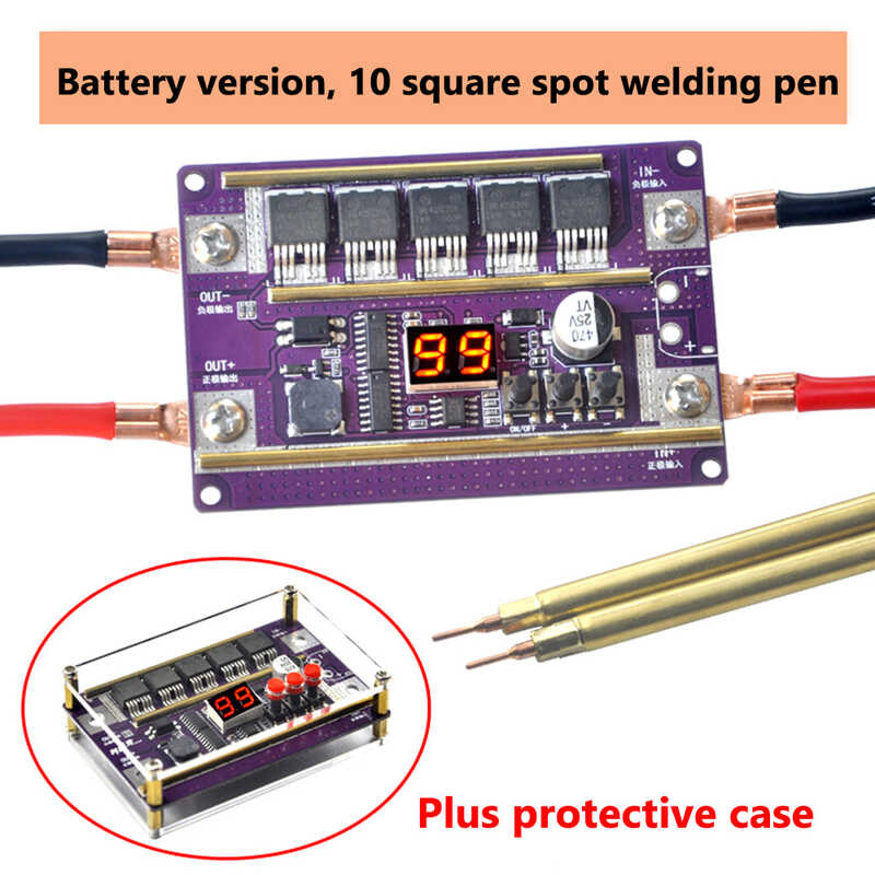 12V Welder DIY Kits Power Adjustable Digital Spot Welding Hine PCB ...