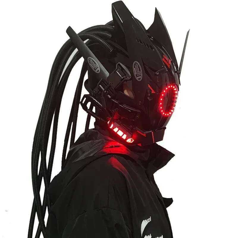 M-Clasp Cyberpunk Night City LED Festival White Armoured Cosplay Stage ...