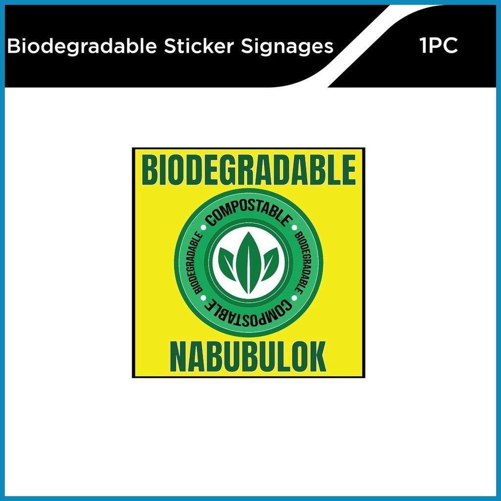 DSign Proper Waste Disposal Signage Vinyl Sticker 8 x 8" Inches, Sign ...