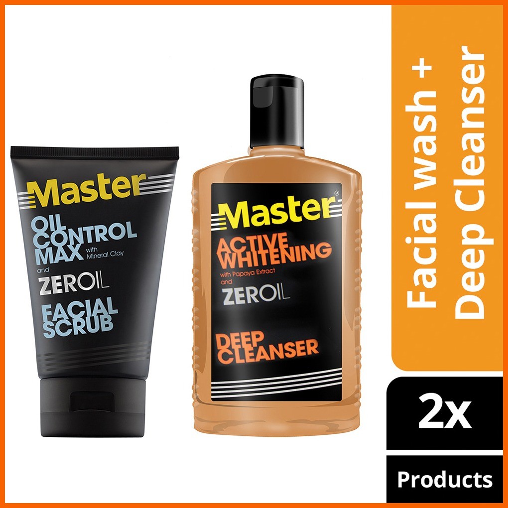 Master Oil Control Facial Wash 100g + Master Brightening Papaya Toner ...