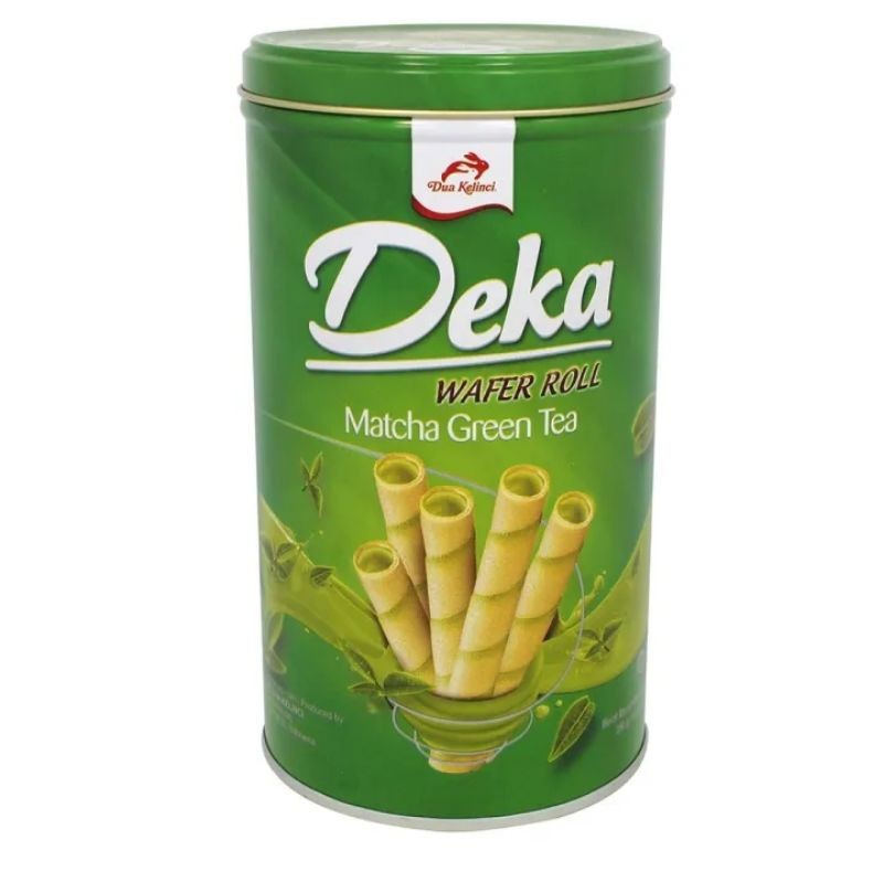 Deka Matcha Greentea Wafer Roll Tin Can 270g | Shopee Philippines