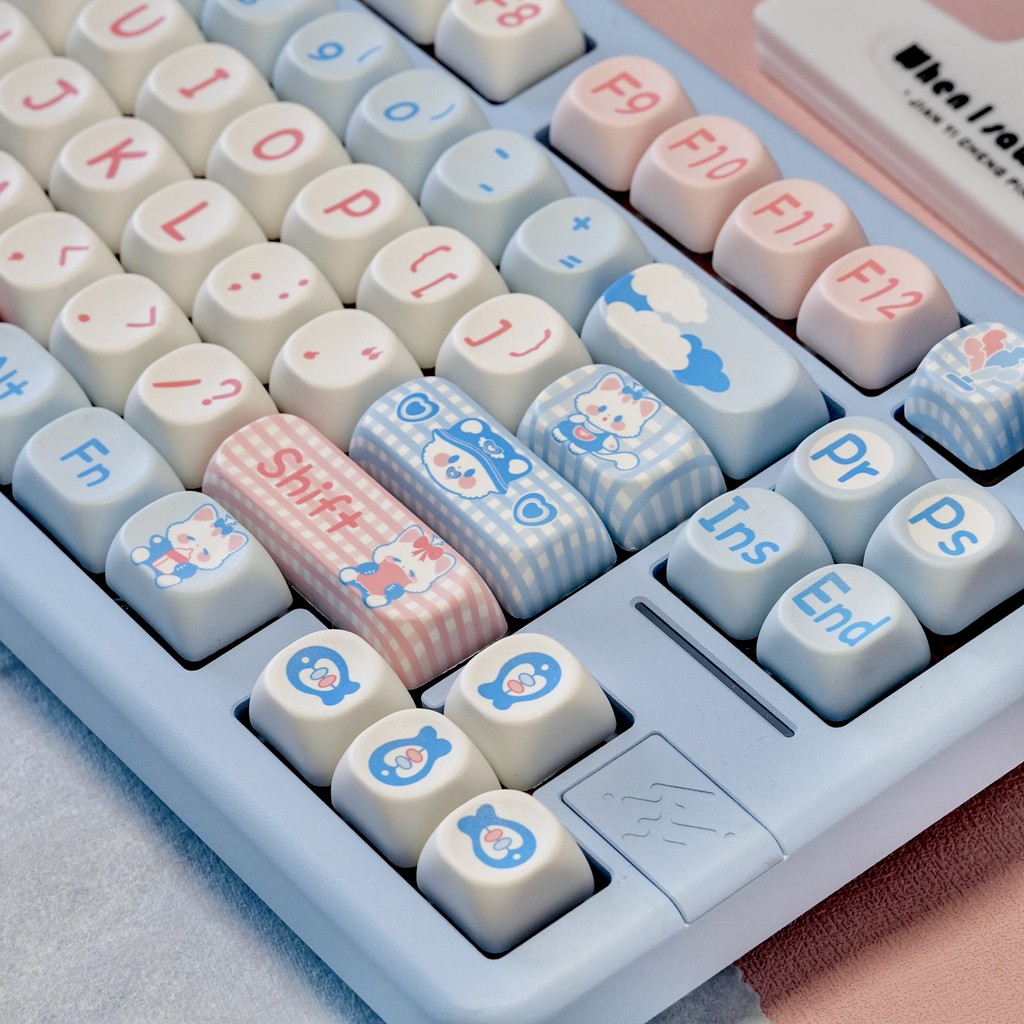 PBT Keycap MOA Baby Angel Mechanical Keyboard 5-sided Dye Sublimation ...