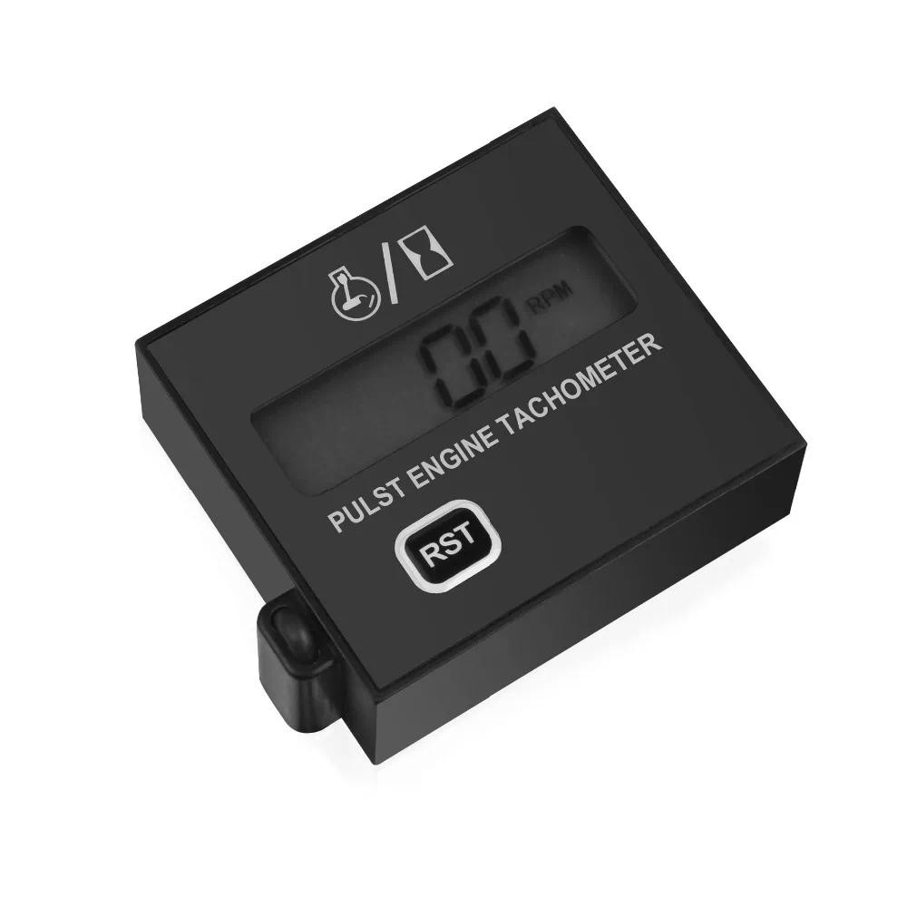Waterproof Induction Digital Tachometer Gasoline Engine Clip Style Tach ...