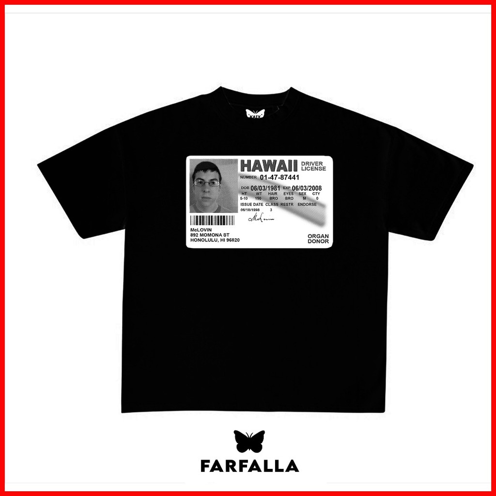๑ ☌ Mclovin Superbad ID Card Premium Tee | Shopee Philippines