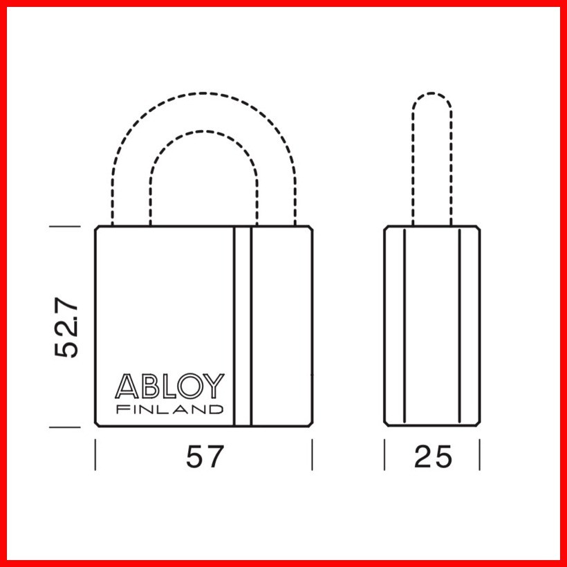 Original Abloy Padlock PL330 47mm PL341 55mm Short and Long Shackles ...