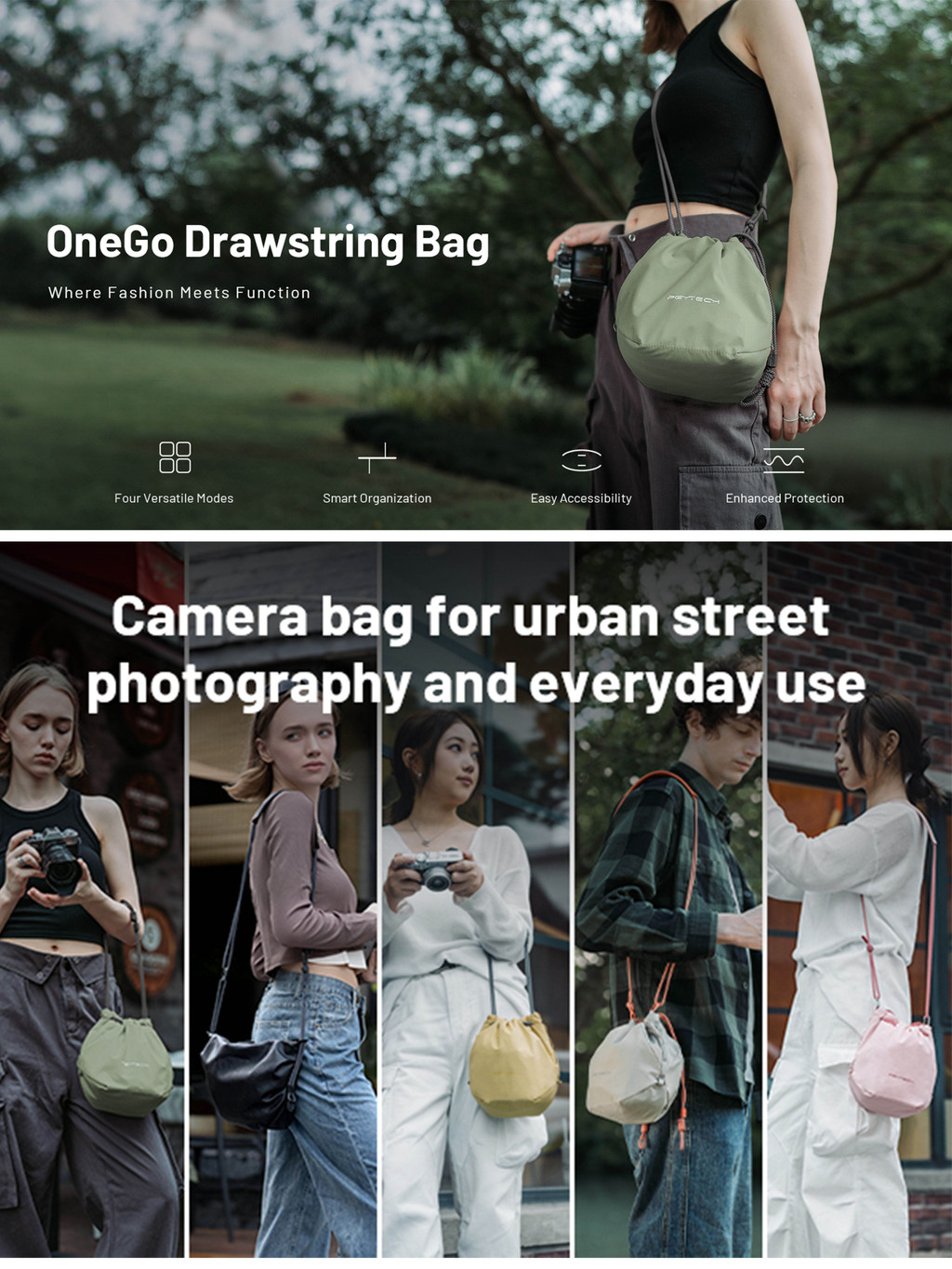 PGYTECH OneGo Drawstring Bag Mirrorless Camera SLR Wtorage Liner Bag ...