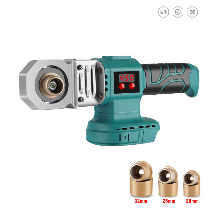 Cordless 450°C 20/25/32Mm Rechargeable Pe/Ppr/Pb Melter Pipe Welding Hine Para Sa 18V Battery ...